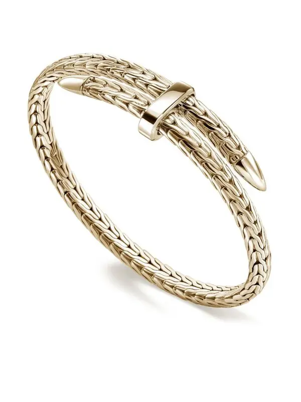 John Hardy 14kt Yellow Spear Flex Cuff Bracelet