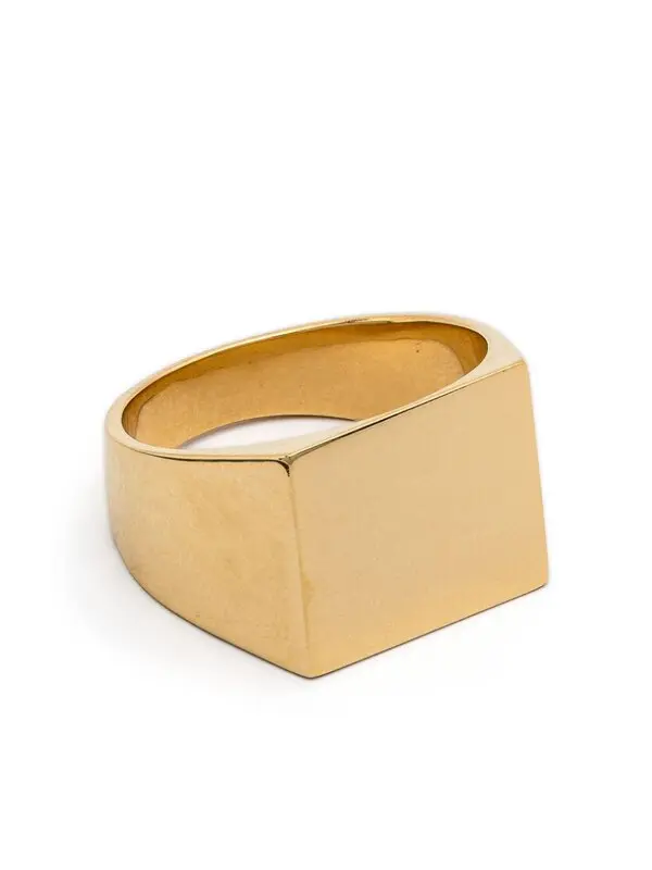 WOUTERS & HENDRIX Tone Signet Ring - Gold