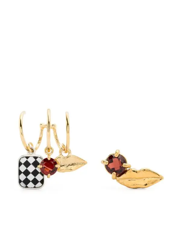 WOUTERS & HENDRIX Trompe L'oeil Sterling Silver Earrings - Gold