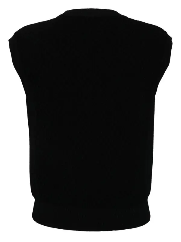 ONEFIFTEEN Sleeveless Knitted Top - Black