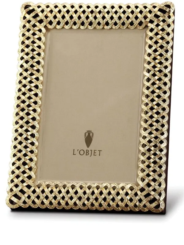 L'Objet Braid Photo Frame - Gold