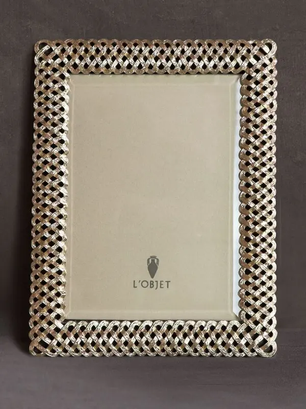 L'Objet Braid Photo Frame - Gold
