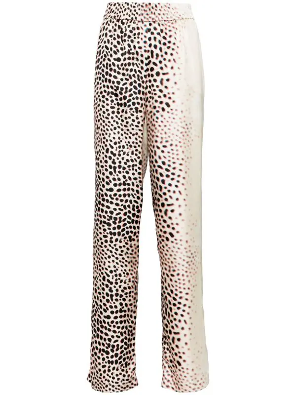 Roberto Cavalli Graphic-print Straight Trousers