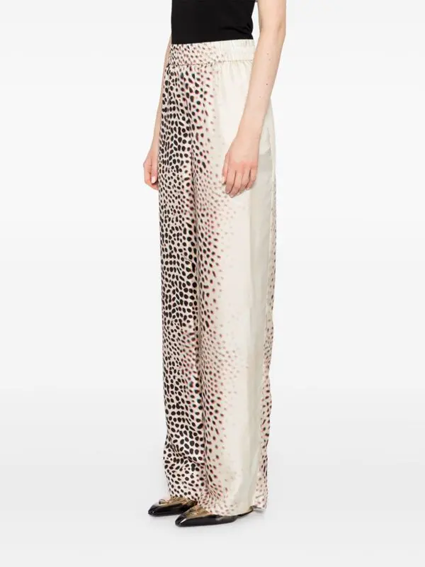 Roberto Cavalli Graphic-print Straight Trousers