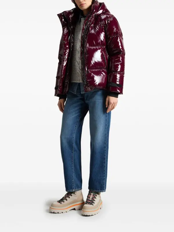 Woolrich Glossy-finish Parka Coat - Red