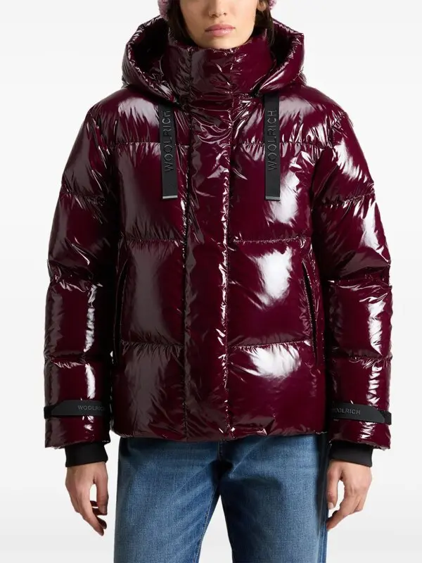 Woolrich Glossy-finish Parka Coat - Red