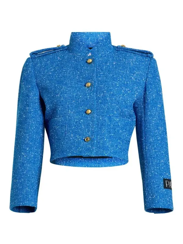 Patou Cropped Sailor Jacket - Blue