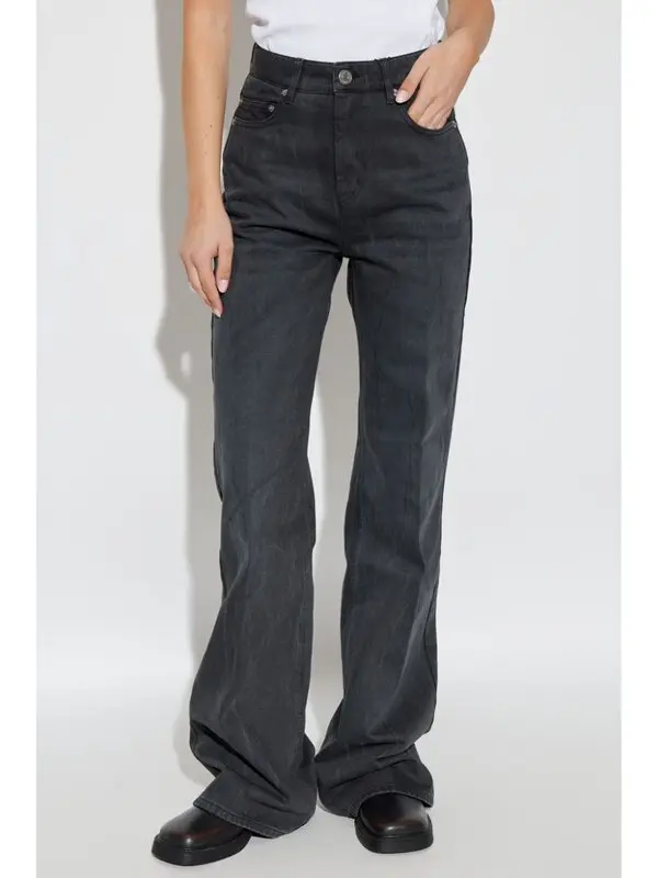 Ami Cotton Wide-leg Jeans
