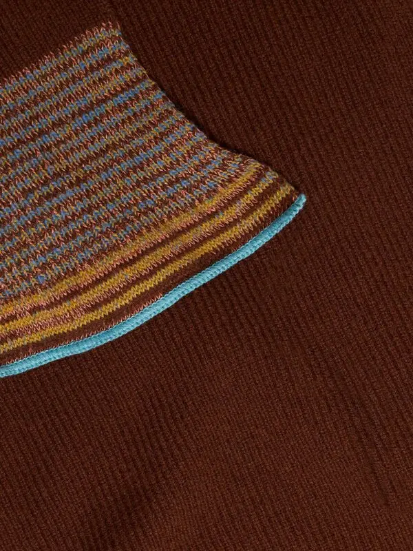 Etro Ribbed-knit Midi Dress - Brown