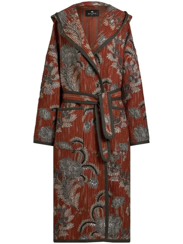 Etro Quilted Jacquard Coat