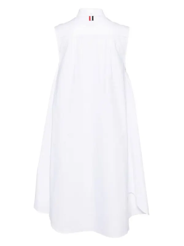 Thom Browne Sleeveless Button-down Collar Day Dress