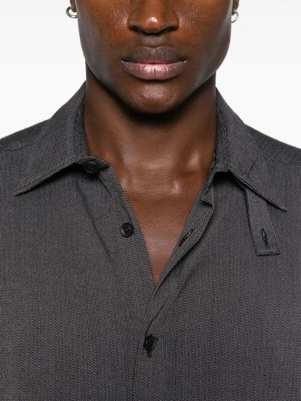 Yohji Yamamoto Herringbone-pattern Shirt
