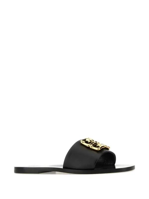Givenchy 4g Baroque Leather Slides