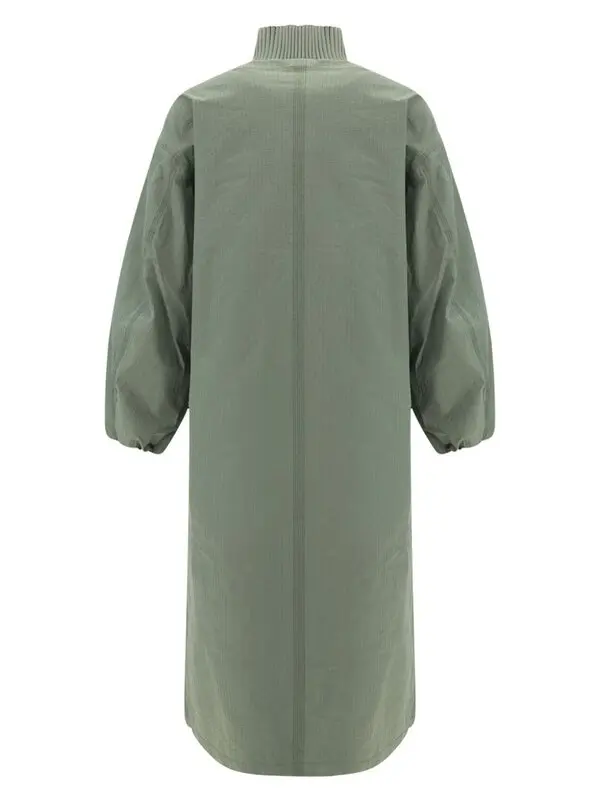 GANNI Seersucker Shell Coat