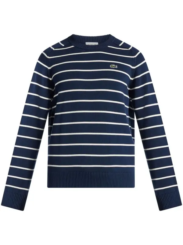 Lacoste Logo-patch Striped Jumper