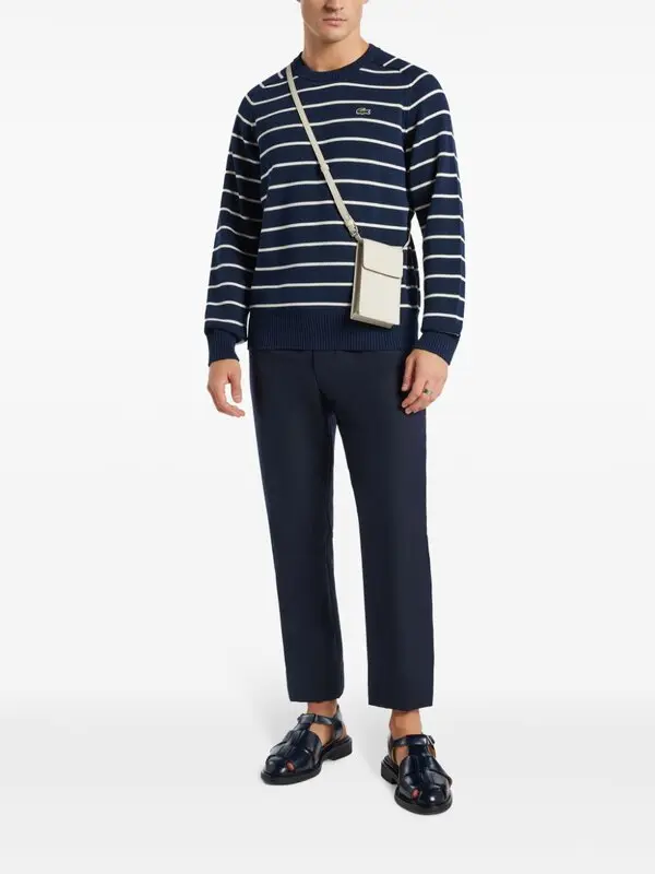 Lacoste Logo-patch Striped Jumper
