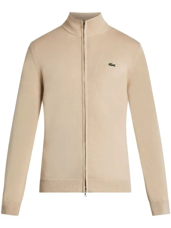 Lacoste Logo-patch Zip-up Cardigan