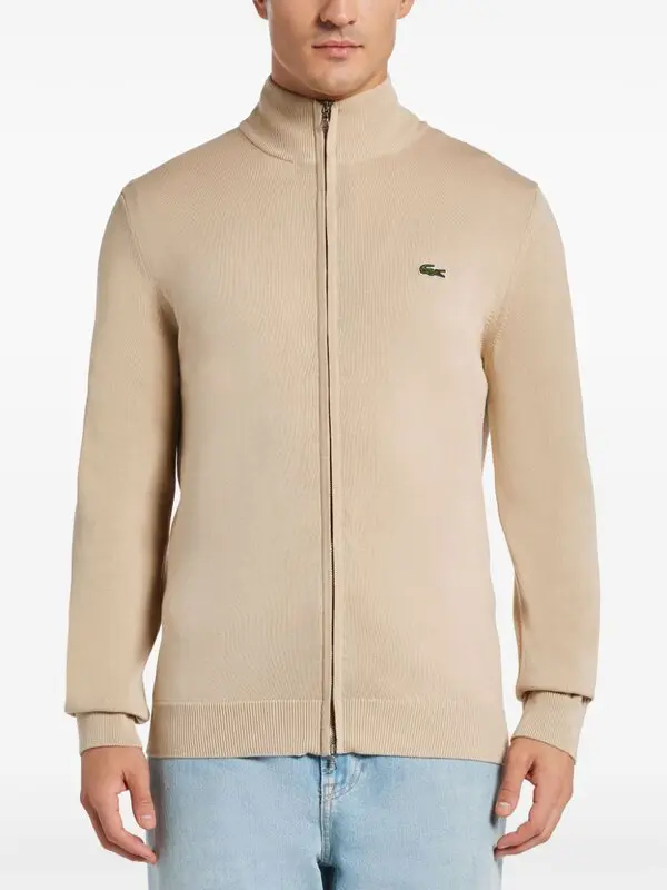 Lacoste Logo-patch Zip-up Cardigan