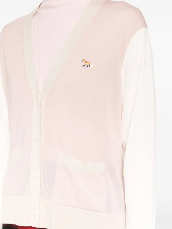 Maison Kitsuné Embroidered Logo Cardigan