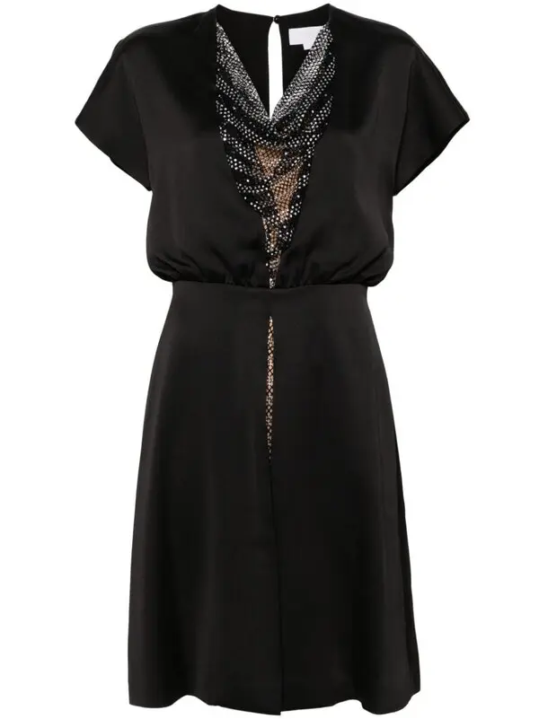 GENNY Rhinestone-embellished Mini Dress