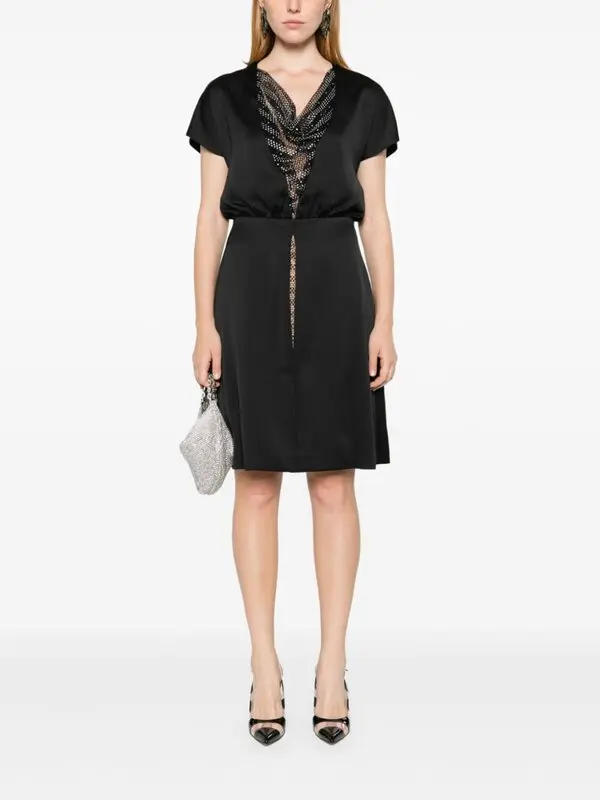 GENNY Rhinestone-embellished Mini Dress