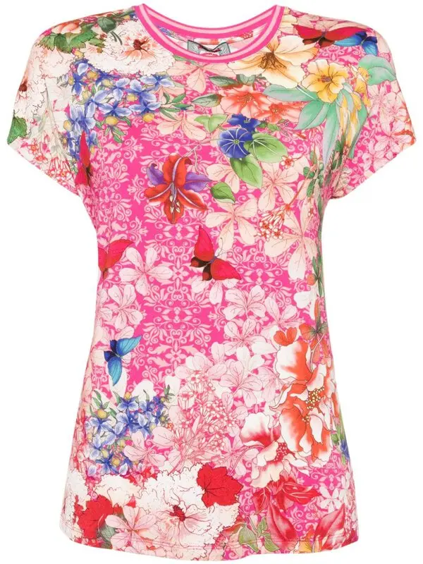 Johnny Was Frame Printed T-shirt