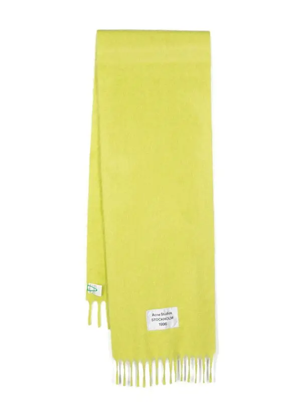 Acne Studios Fringed Scarf - Green