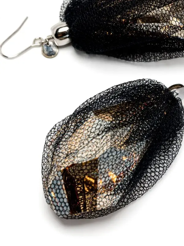 Undercover Tulle Crystal Pendant Earrings