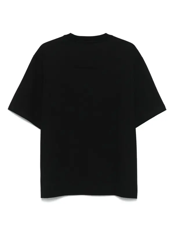 BOSS Logo-embroidered T-shirt - Black