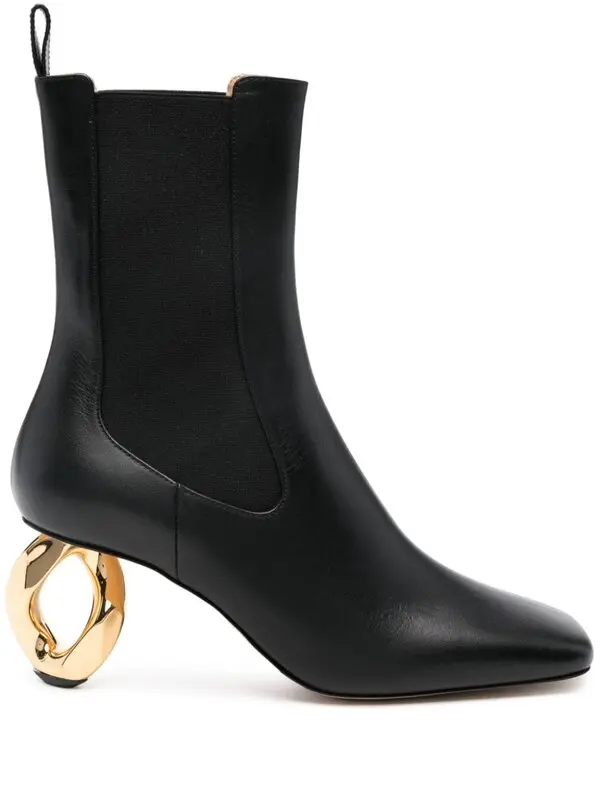 JW Anderson 65mm Leather Chelsea Boots - Black
