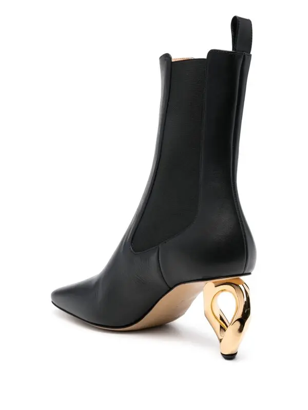 JW Anderson 65mm Leather Chelsea Boots - Black