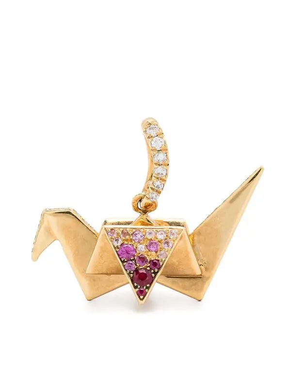 AURÉLIE BIDERMANN 18kt Yellow Origami Pendant - Gold