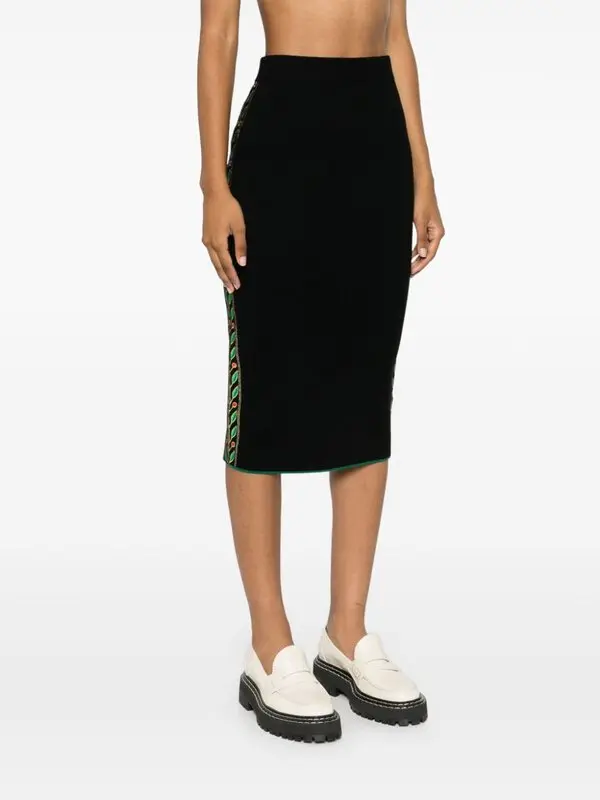 Casablanca Laurel Skirt - Black