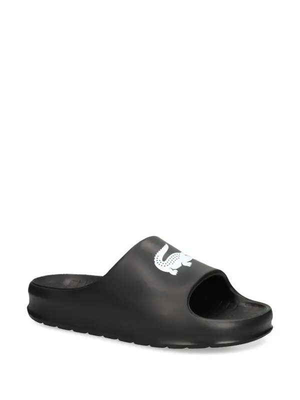 Lacoste Logo-print Slides - Black