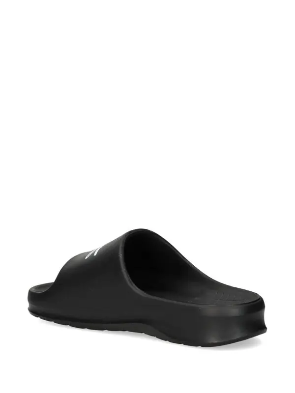 Lacoste Logo-print Slides - Black
