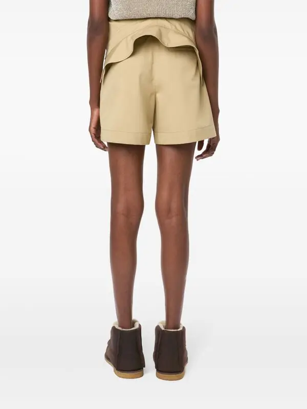 JW Anderson Fold-over Trench Shorts - Neutrals
