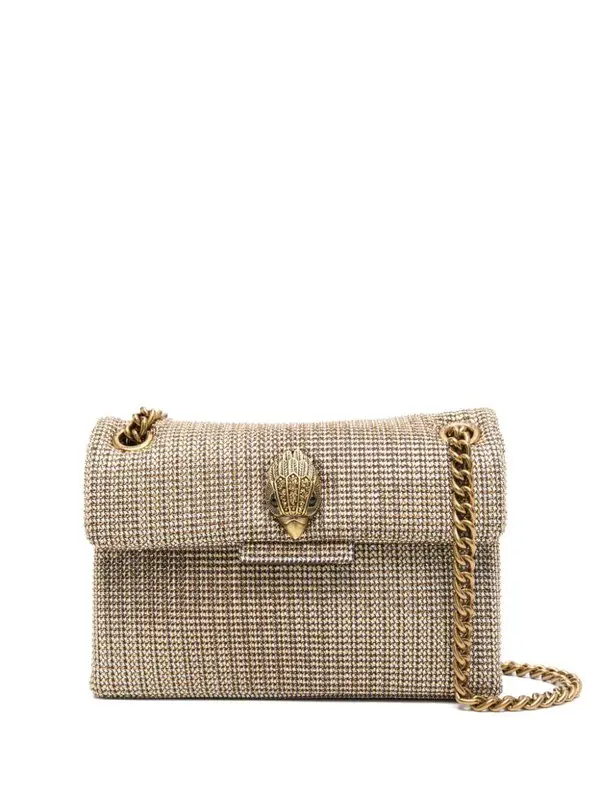 Kurt Geiger Mini Kensington Crystal-embellished Crossbody Bag - Gold