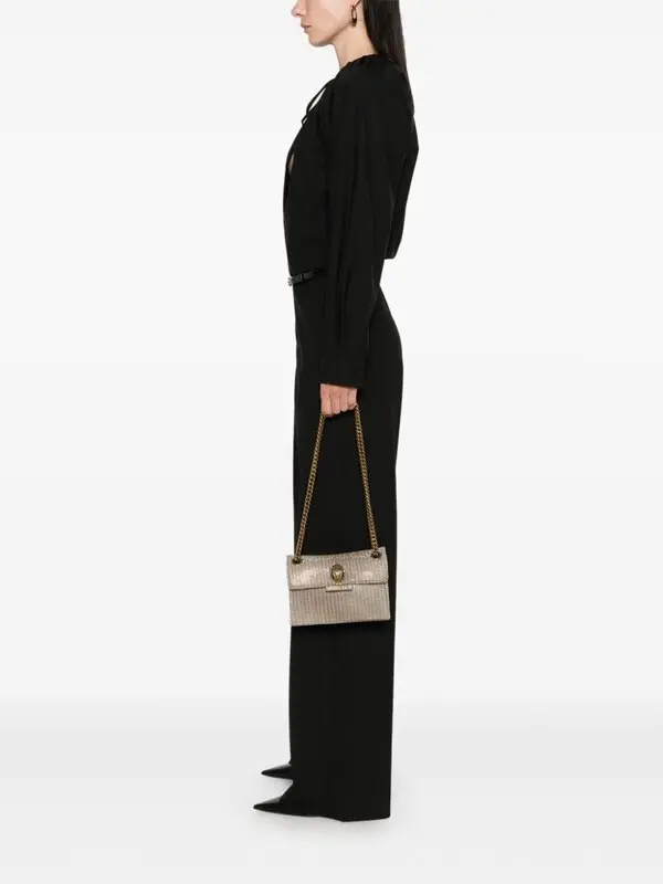 Kurt Geiger Mini Kensington Crystal-embellished Crossbody Bag - Gold