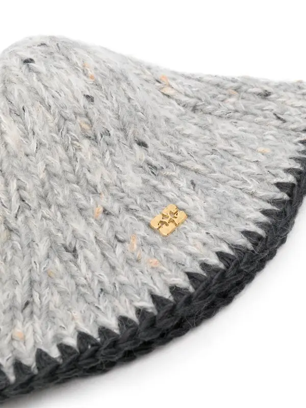 NEW Ganni Chunky Wool Bucket Hat NWT in gray one size fits most women’s Ganni Women main image 4
