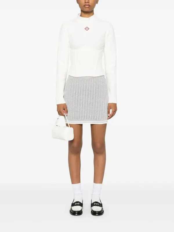Casablanca Knitted Mini Skirt