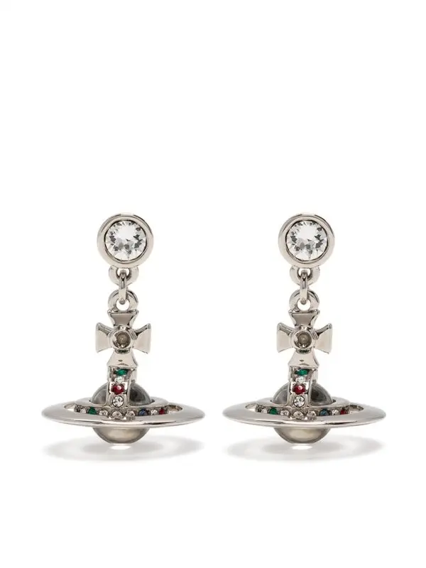 VIVIENNE WESTWOOD Bas Relief Drop Earrings - Silver