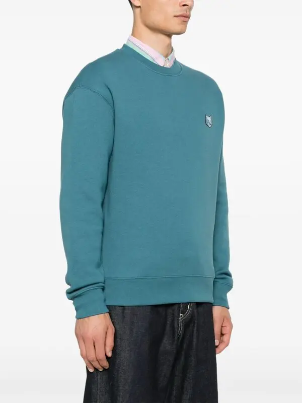 Maison Kitsuné Bold Fox Head Patch Sweatshirt - Blue