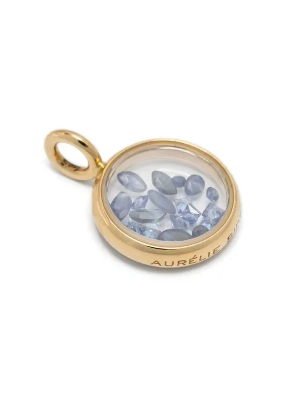 AURÉLIE BIDERMANN 18k Yellow Mini Chivor Sapphire Pendant
