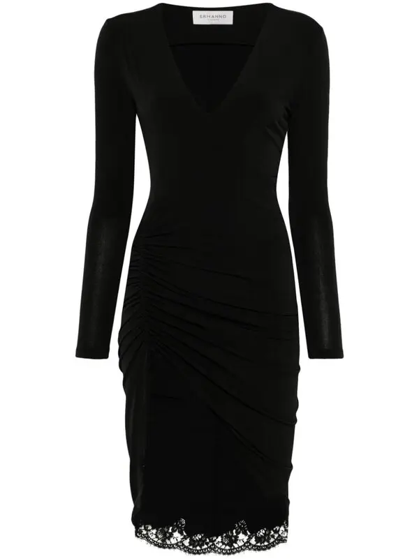 ERMANNO FIRENZE Ruched Midi Dress