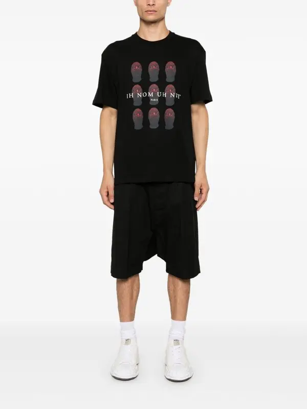IH NOM UH NIT Red Masks-print T-shirt