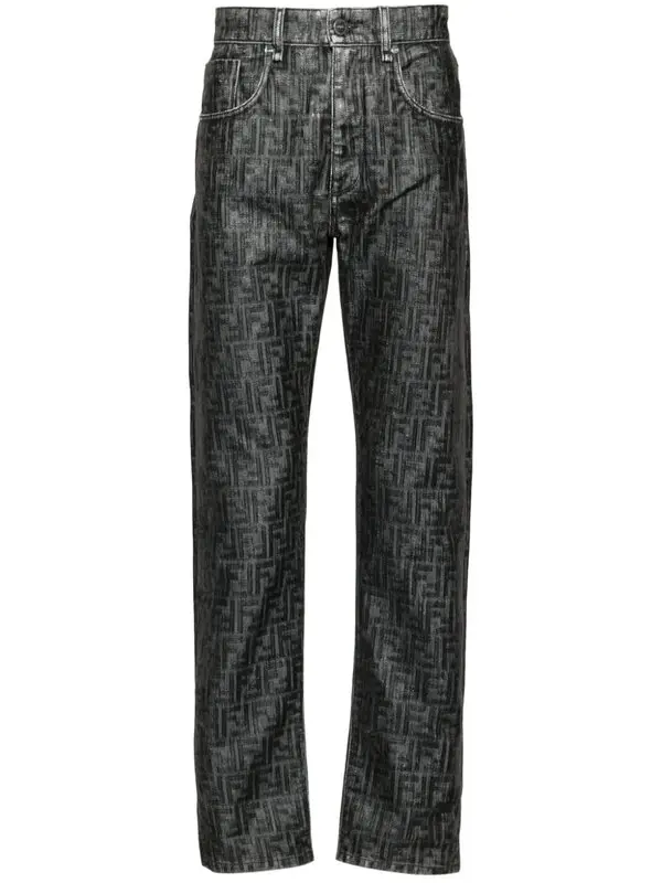 Fendi Ff Jeans - Black | Editorialist