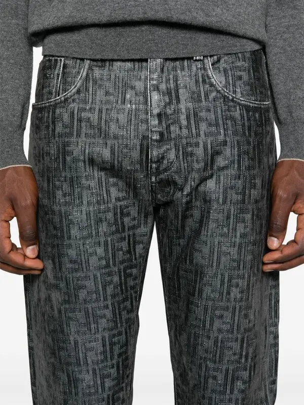 Fendi Ff Jeans - Black | Editorialist
