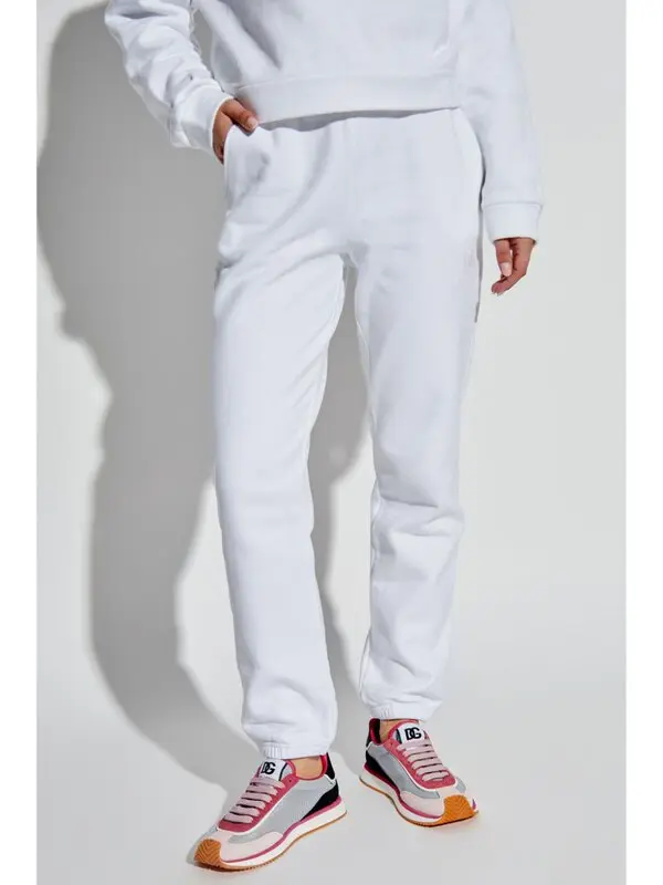 Dolce & Gabbana Logo-embroidered Track Pants - White