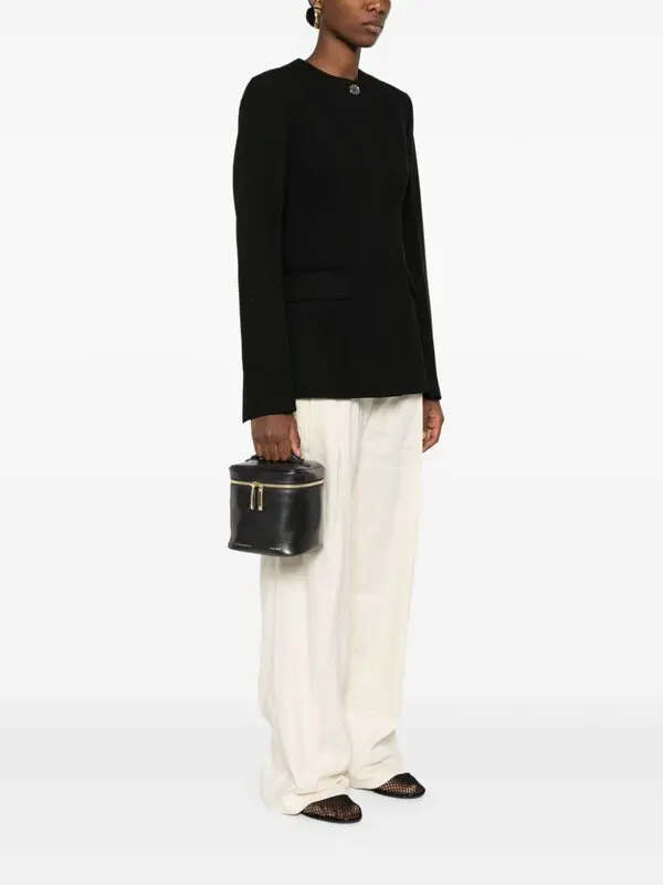 Victoria Beckham Leather Shoulder Bag - Black