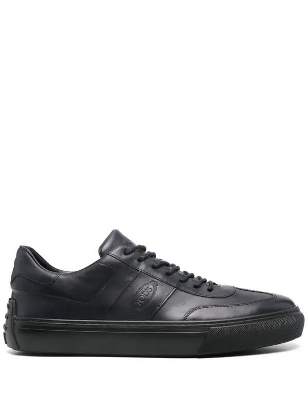 TOD'S Logo-debossed Leather Sneakers - Blue